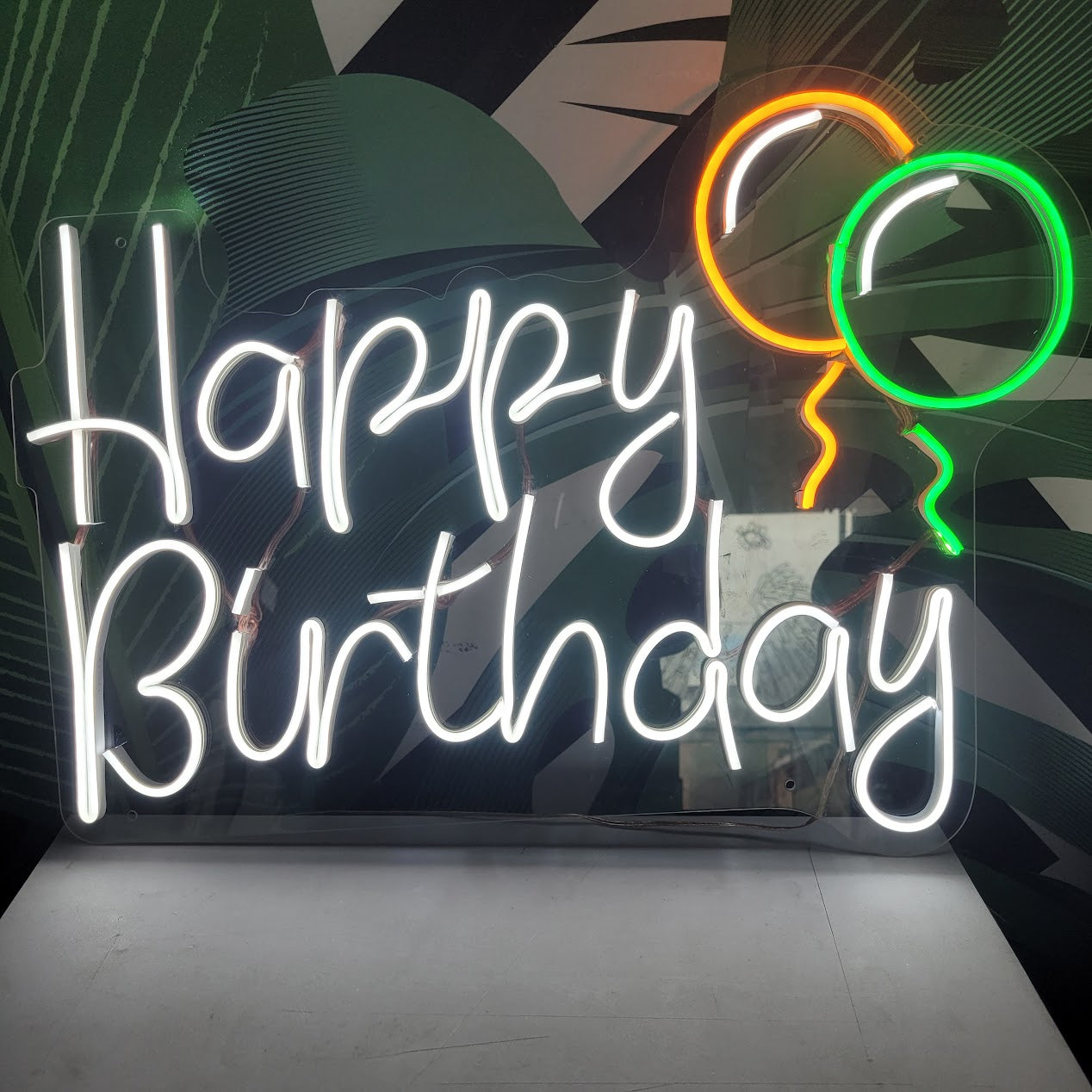 Aviso Happy Birthday en Neon flex – Neonflex | Avisos en Neónflex ...